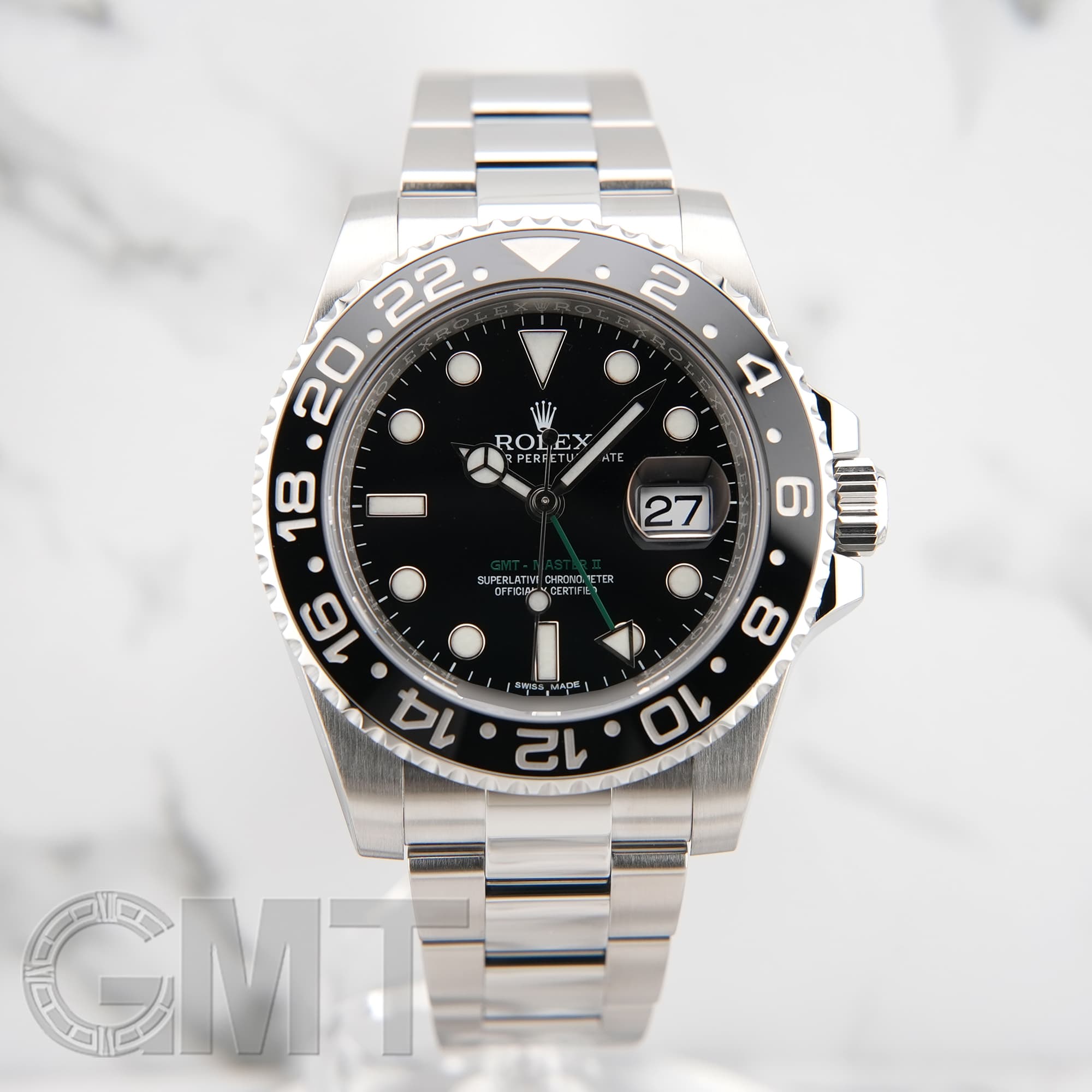 (中古)ROLEX ロレックス GMTマスター II 116710LN（商品ID：3717020493015）詳細ページ | 腕時計のGMT｜中古ブランド時計の販売買取も。ロレックス買取強化中