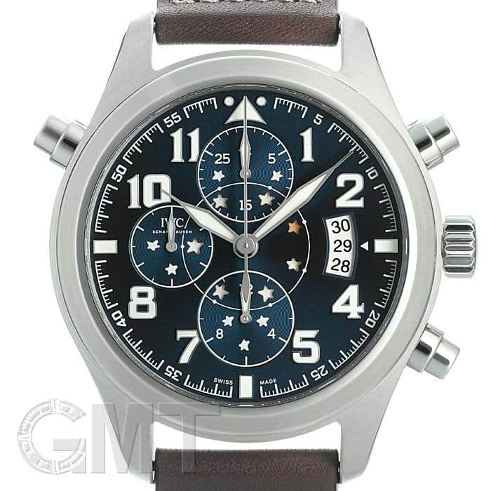 (中古)IWC インターナショナルウォッチカンパニー パイロットウォッチ ダブルクロノグラフ プティ・プランス IW371807（商品ID ...