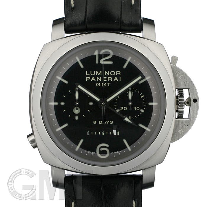 (新品)OFFICINE PANERAI オフィチーネ パネライ ルミノール 1950 8Days モノプルサンテ GMT PAM00275 ...