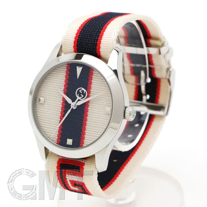 (新品)GUCCI グッチ Gタイムレス YA1264071 ホワイト ナイロン（商品ID：2717009494201）詳細ページ | 腕時計 ...