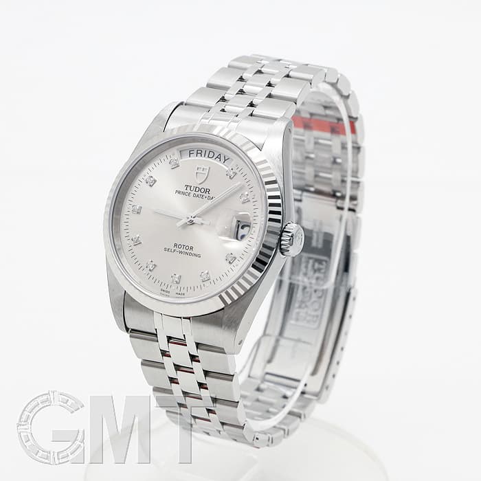 (新品)TUDOR チューダー プリンス デイトデイ 76214 シルバー 10Pダイヤ（商品ID：2717003559203）詳細ページ ...
