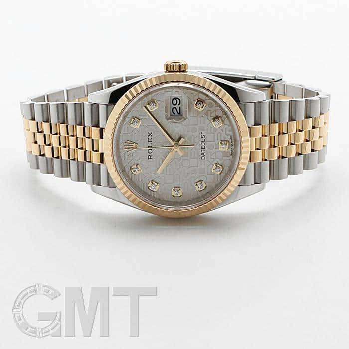 (中古)ROLEX ロレックス デイトジャスト 36 126233G シルバー コンピューター ジュビリーブレス（商品ID ...