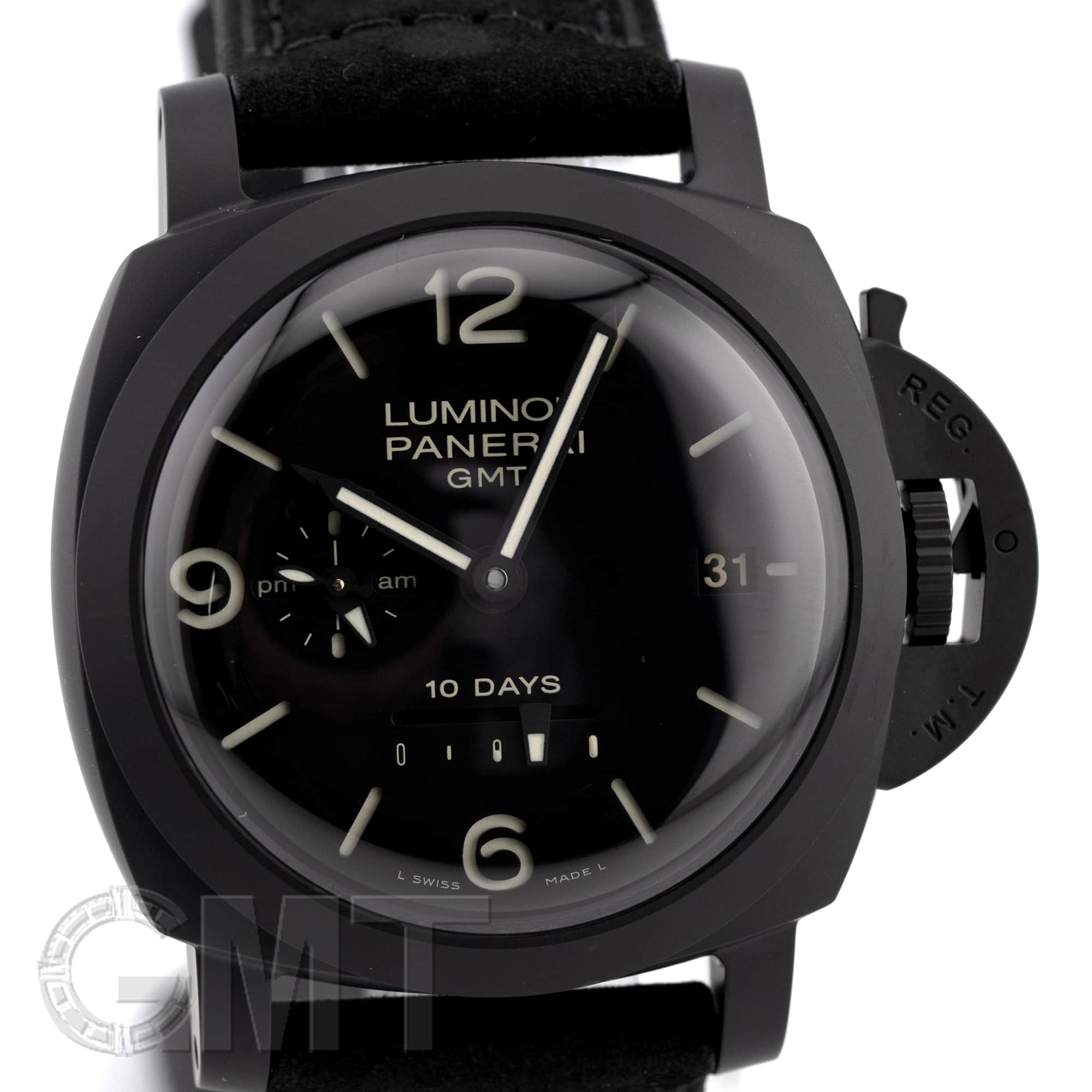 (中古)OFFICINE PANERAI オフィチーネ パネライ ルミノール 1950 10DAYS GMT PAM00335 チェラミカ ...