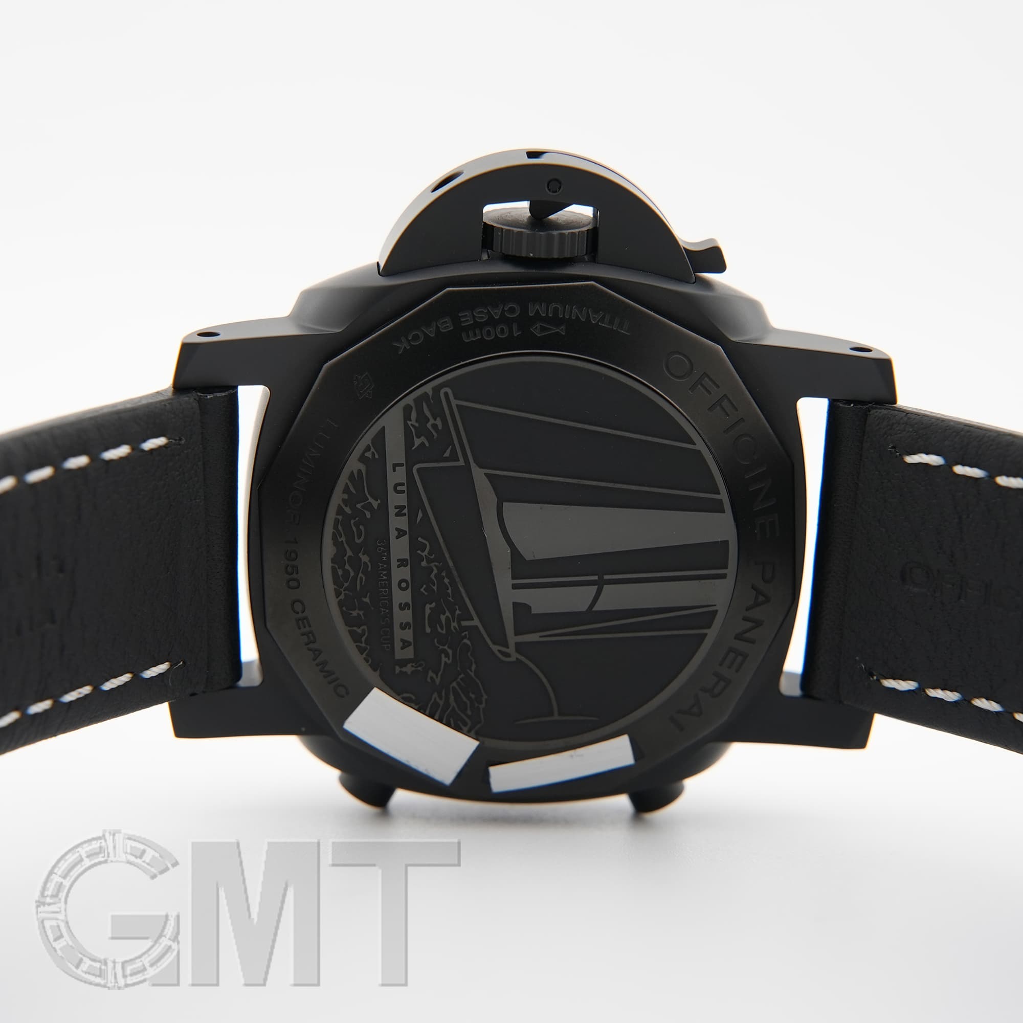 (中古)OFFICINE PANERAI オフィチーネ パネライ ルミノール ルナ・ロッサ クロノ フライバック PAM01037【世界限定 ...