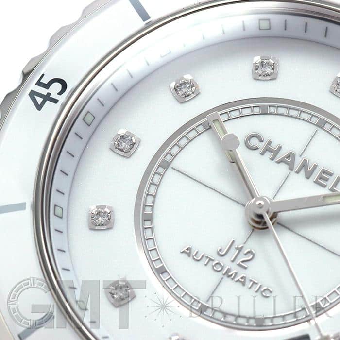 (中古)CHANEL シャネル J12 ホワイト セラミック 12Pダイヤ H5705 38mm（商品ID：3717014233412）詳細 ...