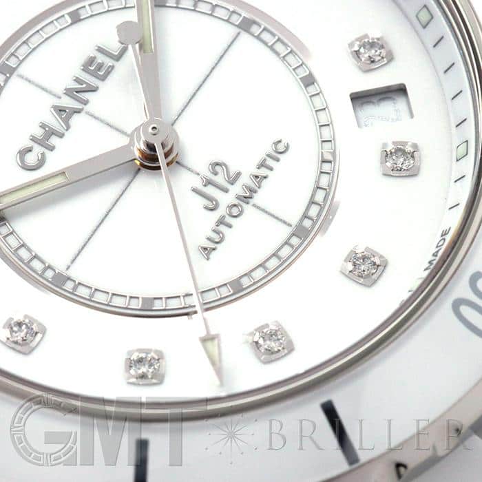 (中古)CHANEL シャネル J12 ホワイト セラミック 12Pダイヤ H5705 38mm（商品ID：3717014233412）詳細 ...