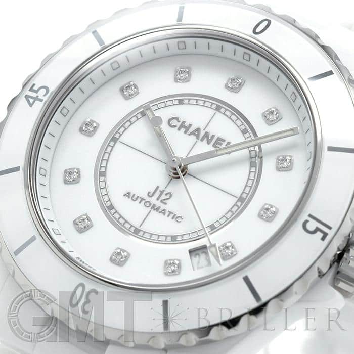 (中古)CHANEL シャネル J12 ホワイト セラミック 12Pダイヤ H5705 38mm（商品ID：3717014233412）詳細 ...