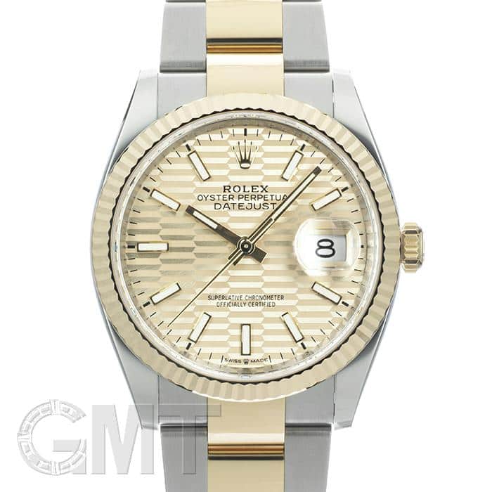 (未使用)ROLEX ロレックス デイトジャスト 36 126233 シャンパンフルーテッド オイスターブレスレット（商品ID ...