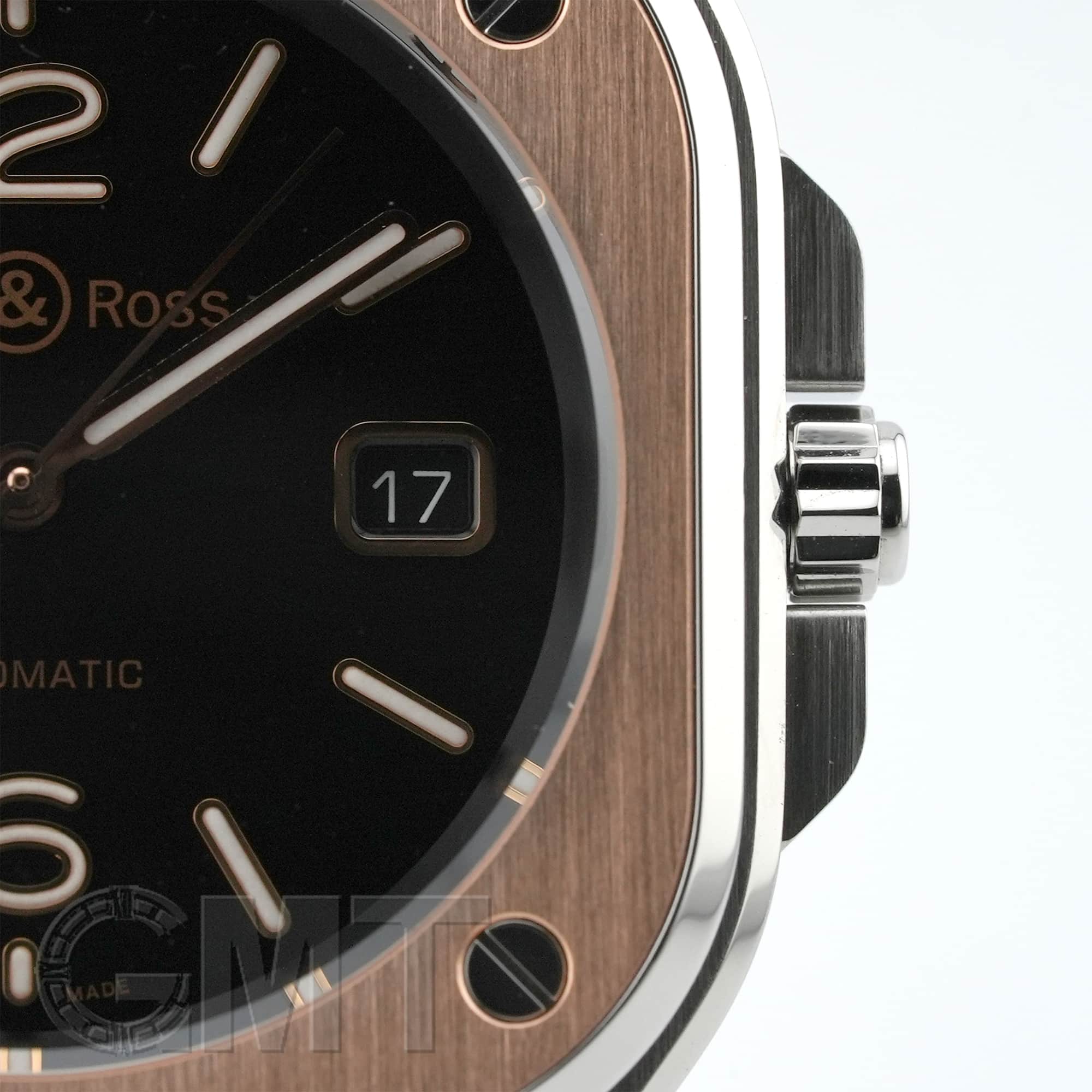 (中古)BELL & ROSS ベル&ロス BR 05 BLACK STEEL & GOLD BR05A-BL-STPG/SSG（商品ID：3717019022479）詳細ページ | 腕時計の ...