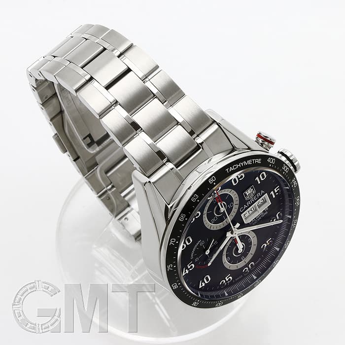 (中古)TAG HEUER タグ・ホイヤー カレラ クロノグラフ タキメーター デイデイト CV2A10.BA0796 ブラック（商品ID ...