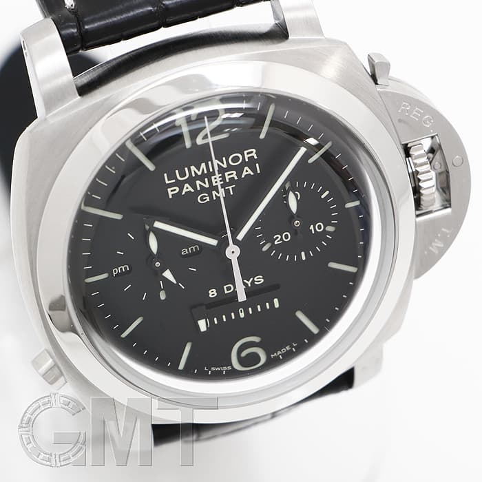 (中古)OFFICINE PANERAI オフィチーネ パネライ ルミノール 1950 クロノ モノプルサンテ 8DAYS GMT 44mm ...
