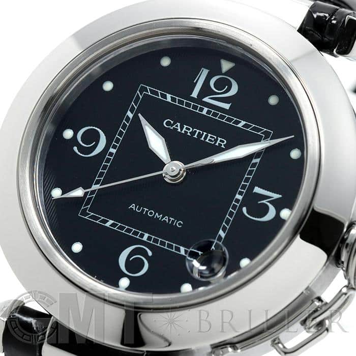 (中古)CARTIER カルティエ パシャC W3106099 パシャC ブラック ボーイズ 【2002年クリスマス限定】（商品ID ...