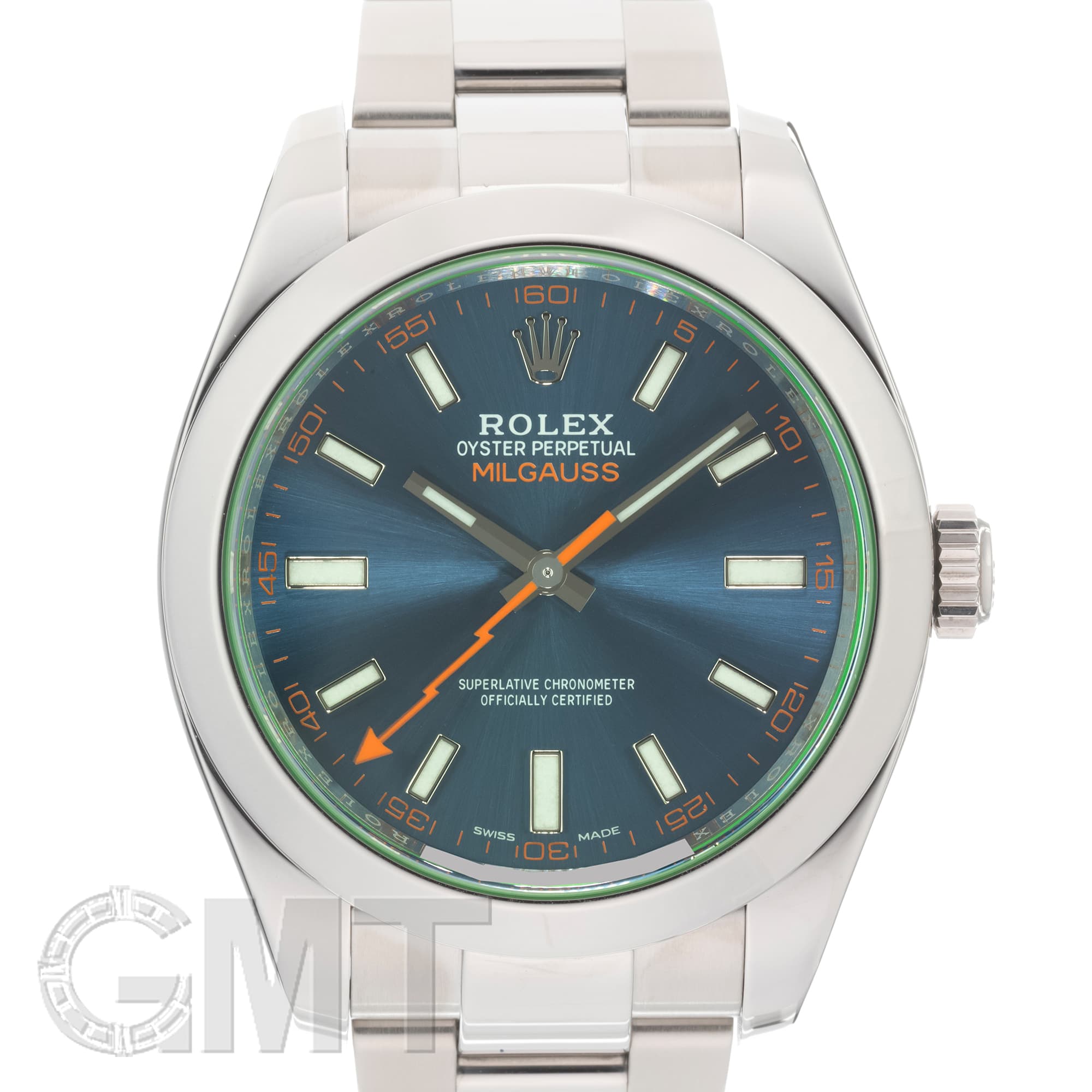 (中古)ROLEX ロレックス ミルガウス 116400GV Zブルー（商品ID：3717019240620）詳細ページ | 腕時計のGMT ...