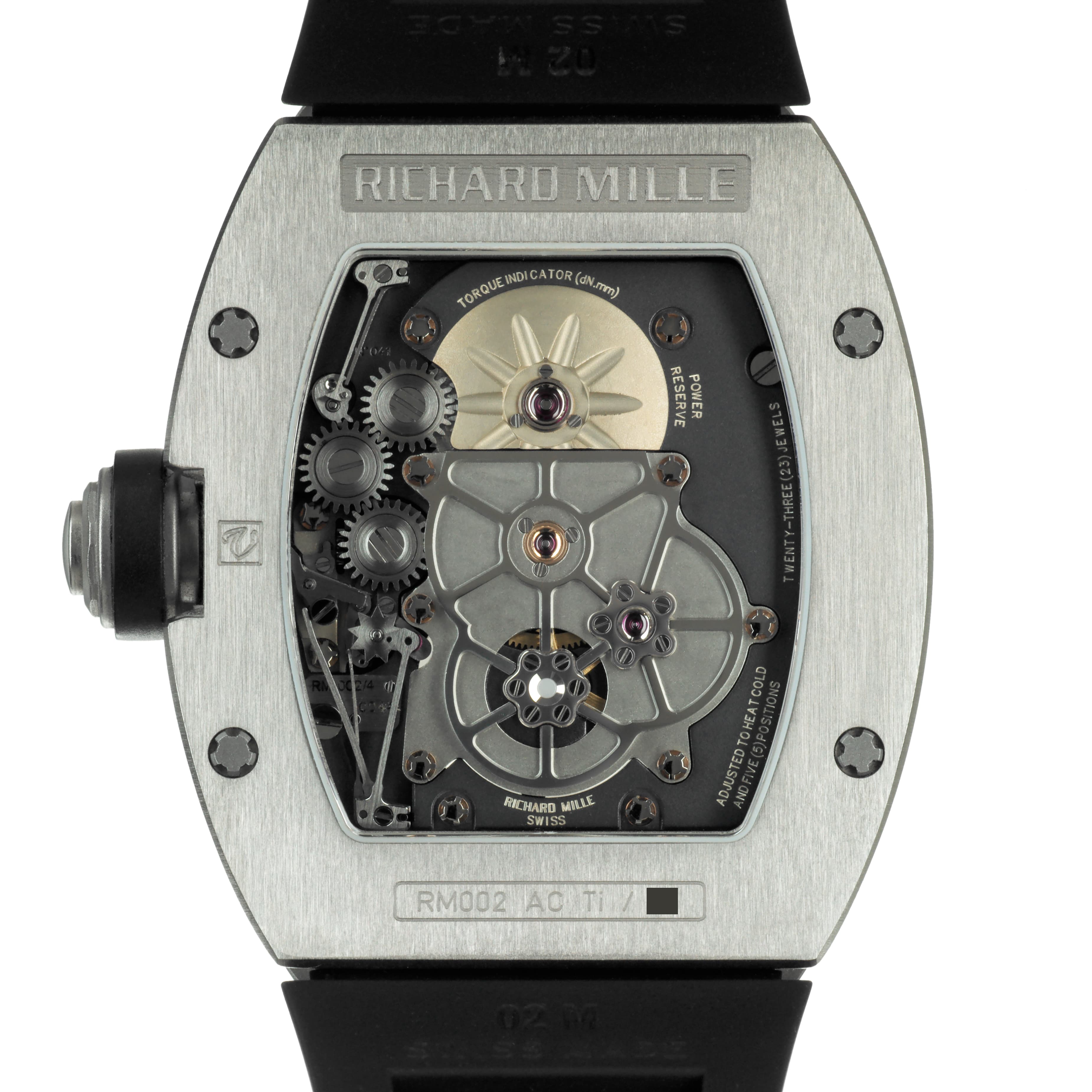 (中古)RICHARD MILLE リシャール ミル トゥールビヨン RM002 Ver.1 Ti（商品ID：3717009183623）詳細 ...