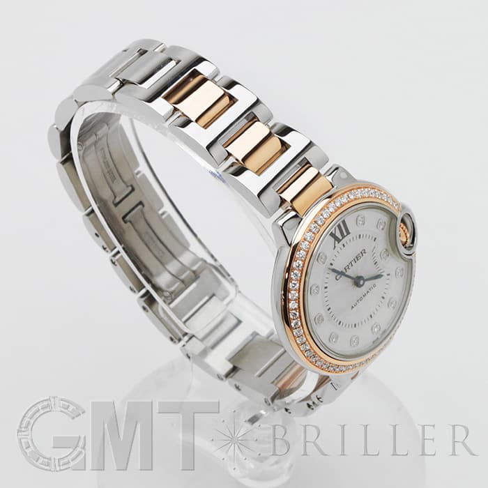 (新品)CARTIER カルティエ バロンブルー ベゼルダイヤ 11Pダイヤ 33mm WE902077【アウトレット】（商品ID ...