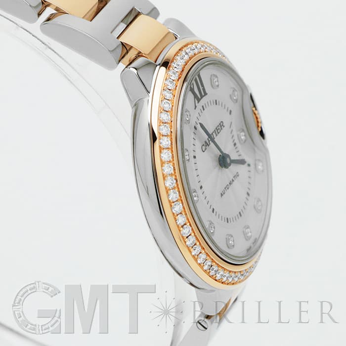 (新品)CARTIER カルティエ バロンブルー ベゼルダイヤ 11Pダイヤ 33mm WE902077【アウトレット】（商品ID ...