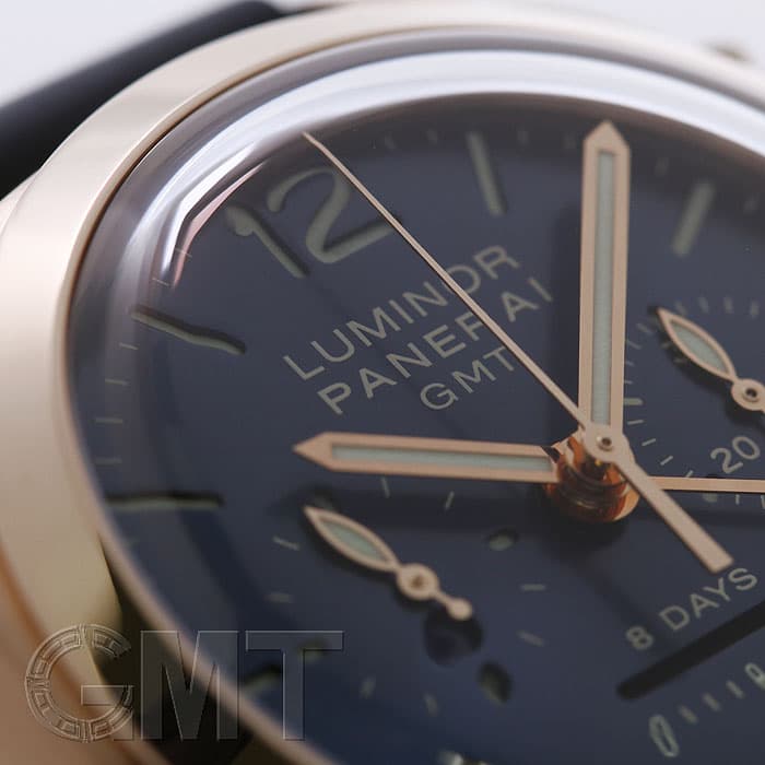 (中古)OFFICINE PANERAI オフィチーネ パネライ ルミノール 1950 8DAYS GMT クロノグラフ モノプルサンテ ...