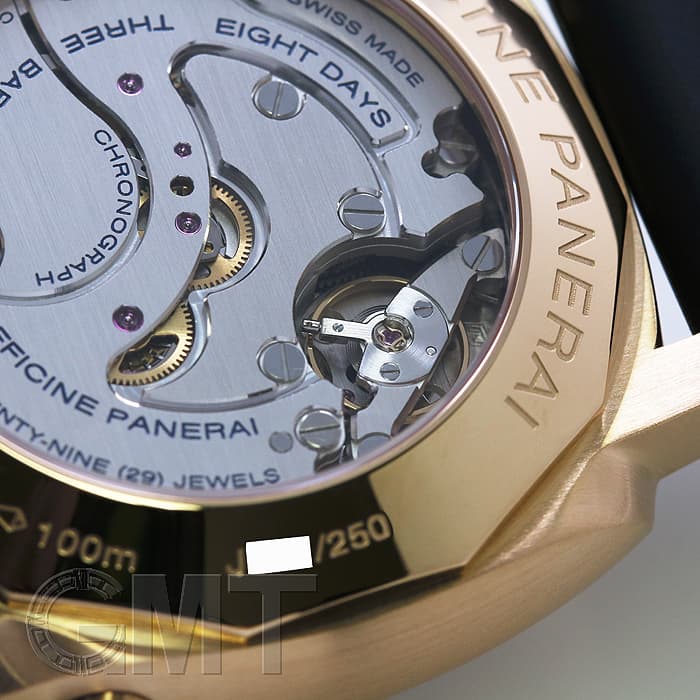 (中古)OFFICINE PANERAI オフィチーネ パネライ ルミノール 1950 8DAYS GMT クロノグラフ モノプルサンテ ...