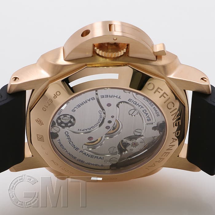 (中古)OFFICINE PANERAI オフィチーネ パネライ ルミノール 1950 8DAYS GMT クロノグラフ モノプルサンテ ...