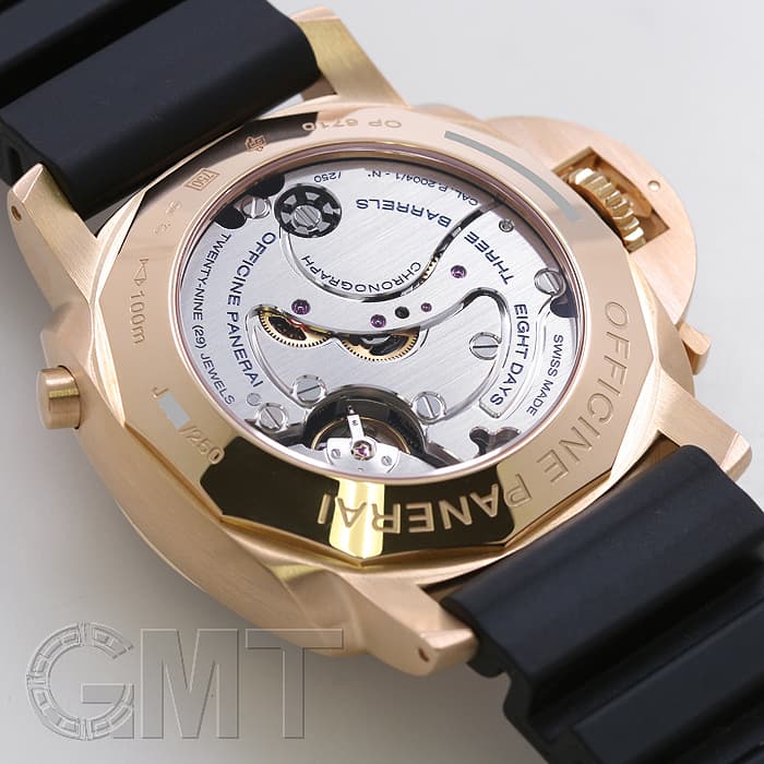 (中古)OFFICINE PANERAI オフィチーネ パネライ ルミノール 1950 8DAYS GMT クロノグラフ モノプルサンテ ...