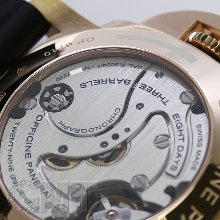 (中古)OFFICINE PANERAI オフィチーネ パネライ ルミノール 1950 8DAYS GMT クロノグラフ モノプルサンテ ...