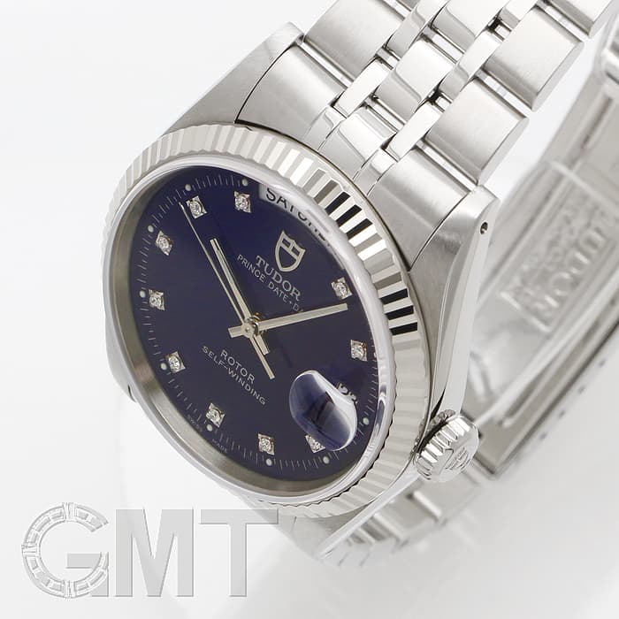 (中古)TUDOR チューダー プリンス デイトデイ 76214 ブルー 10Pダイヤ（商品ID：3717004310772）詳細ページ ...