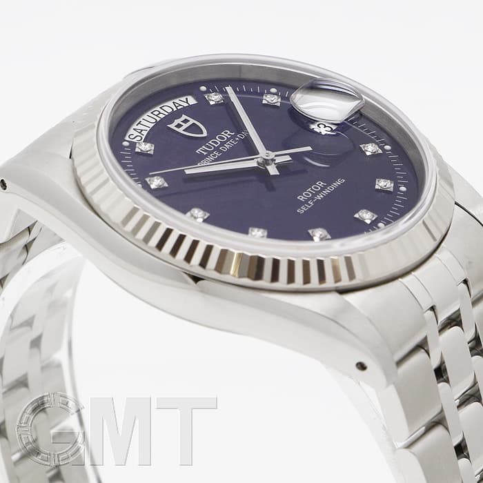 (中古)TUDOR チューダー プリンス デイトデイ 76214 ブルー 10Pダイヤ（商品ID：3717004310772）詳細ページ ...