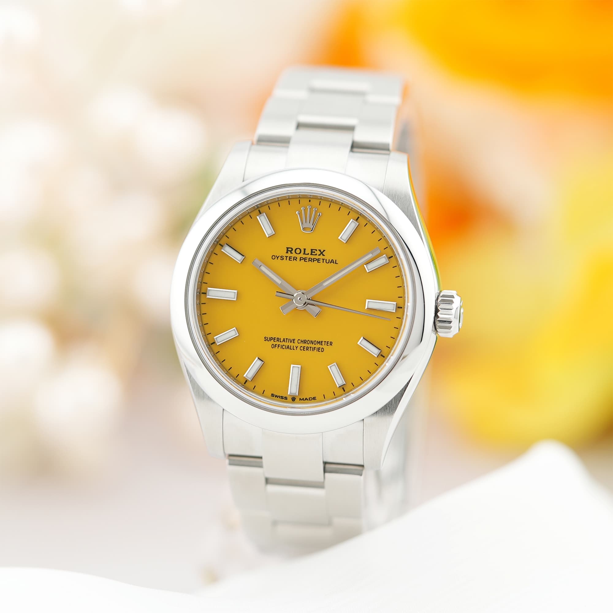 (中古)ROLEX ロレックス オイスターパーペチュアル 31 277200 イエロー（商品ID：3717019116857）詳細ページ ...