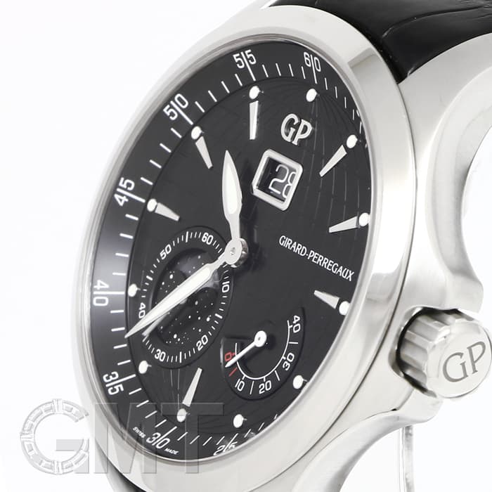 (新品)GIRARD PERREGAUX ジラール・ペルゴ トラベラー ムーンフェイズ ラージデイト ブラック 49650-11-632 ...