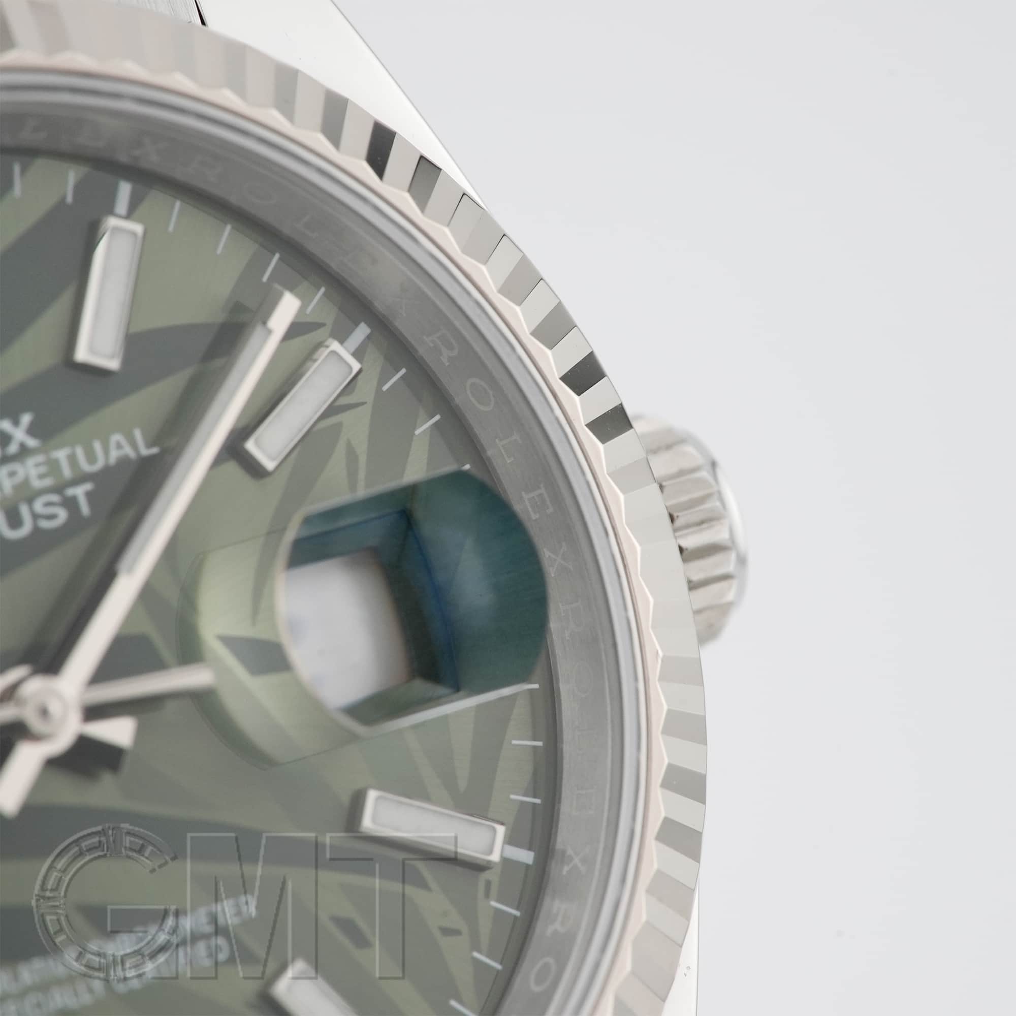 (中古)ROLEX ロレックス デイトジャスト 36 126234 グリーンパームモチーフ ジュビリーブレスレット（商品ID：3717020395968）詳細ページ | 腕時計のGMT｜中古 ...
