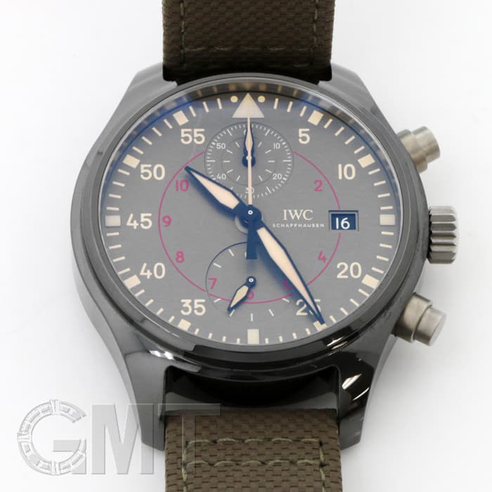 (中古)IWC インターナショナルウォッチカンパニー パイロットウォッチ クロノグラフ トップガン ミラマー IW389002（商品ID ...