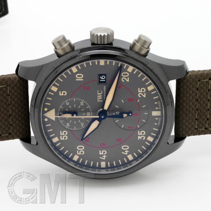 (中古)IWC インターナショナルウォッチカンパニー パイロットウォッチ クロノグラフ トップガン ミラマー IW389002（商品ID ...